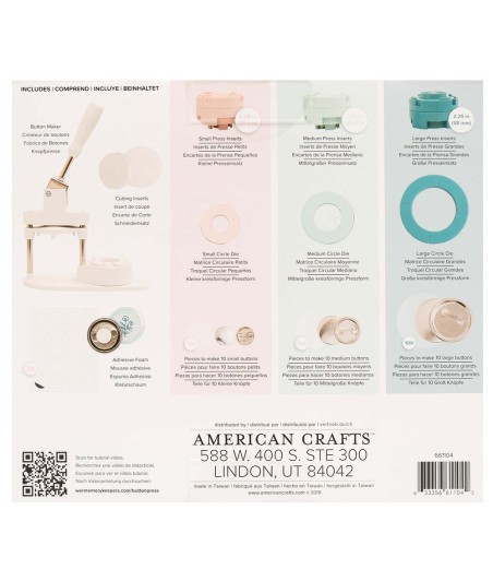 WE R MEMORY KEEPERS - Button press kit